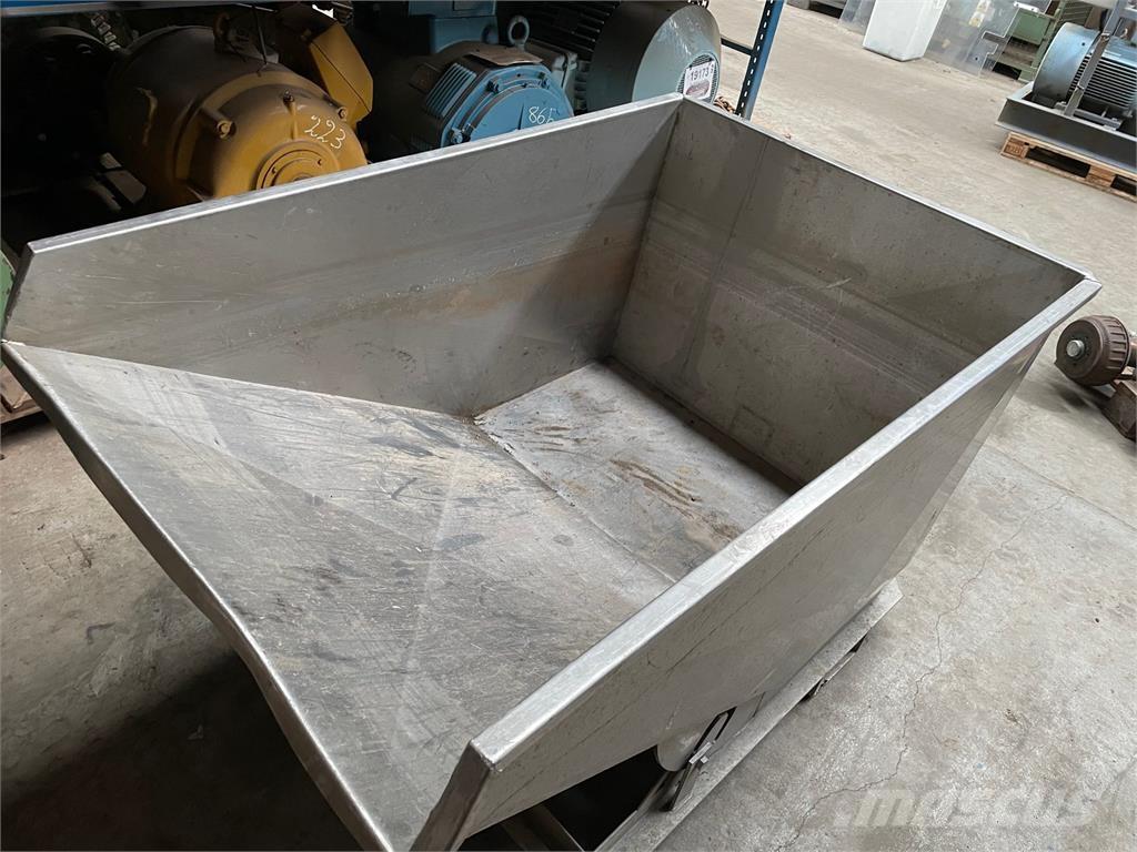 Tipcontainer, rustfri med gaffellommer, Danska - Rabljeni kontejnerji ...